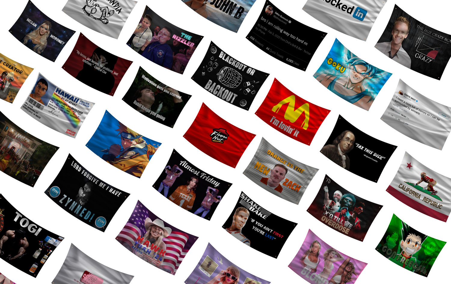 Dorm Dolphin | Custom Dorm Flags, Funny Flags & Anime Wall Decor (3×5