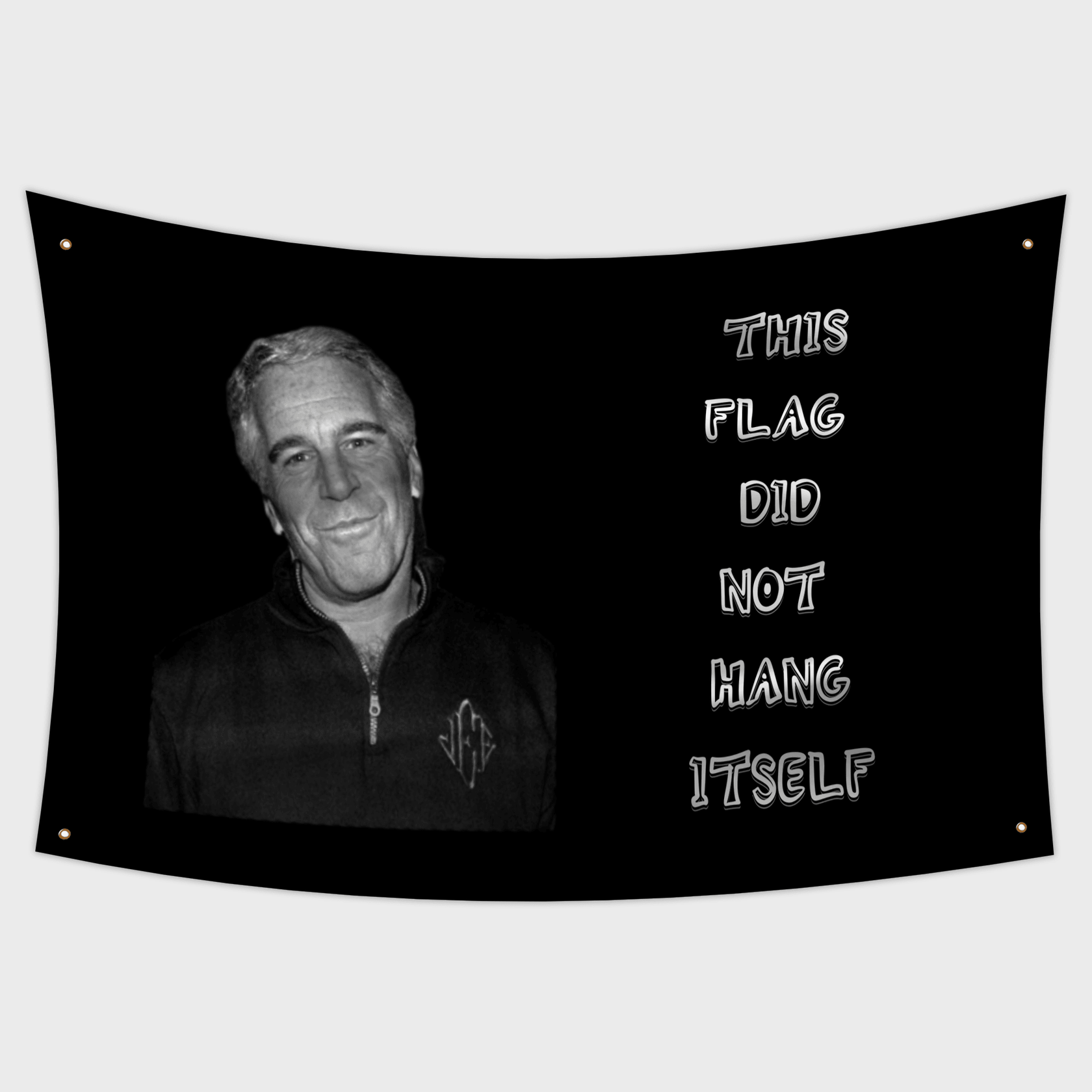 This Flag Didn't Hang Itself | Epstein Tapestry & Flag | Dorm Dolphin