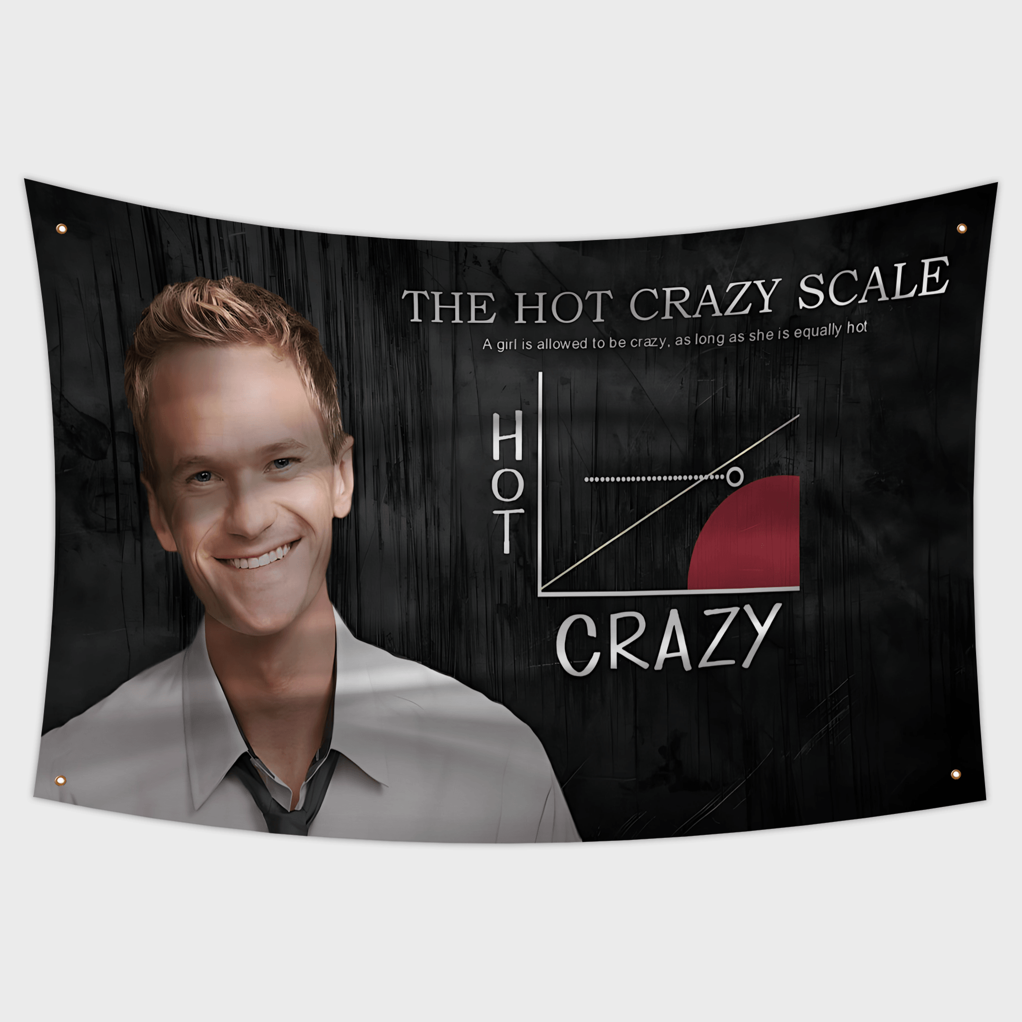 Hot Crazy Scale Flag - 3x5 ft How I Met Your Mother Hot Crazy Scale ...