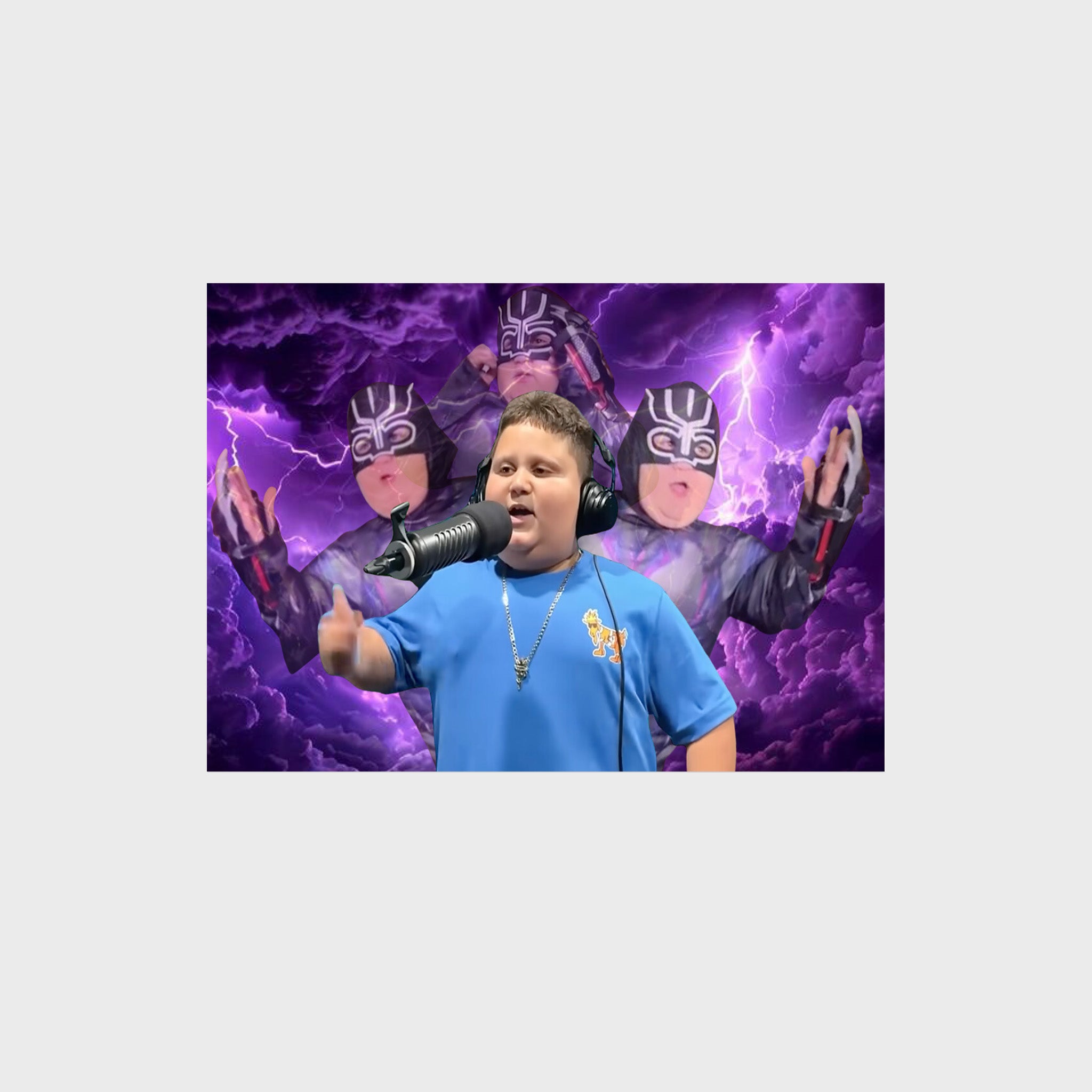 The Rizzler Poster - Epic Music & Wrestling Art | Buy Now – Dorm Dolphin