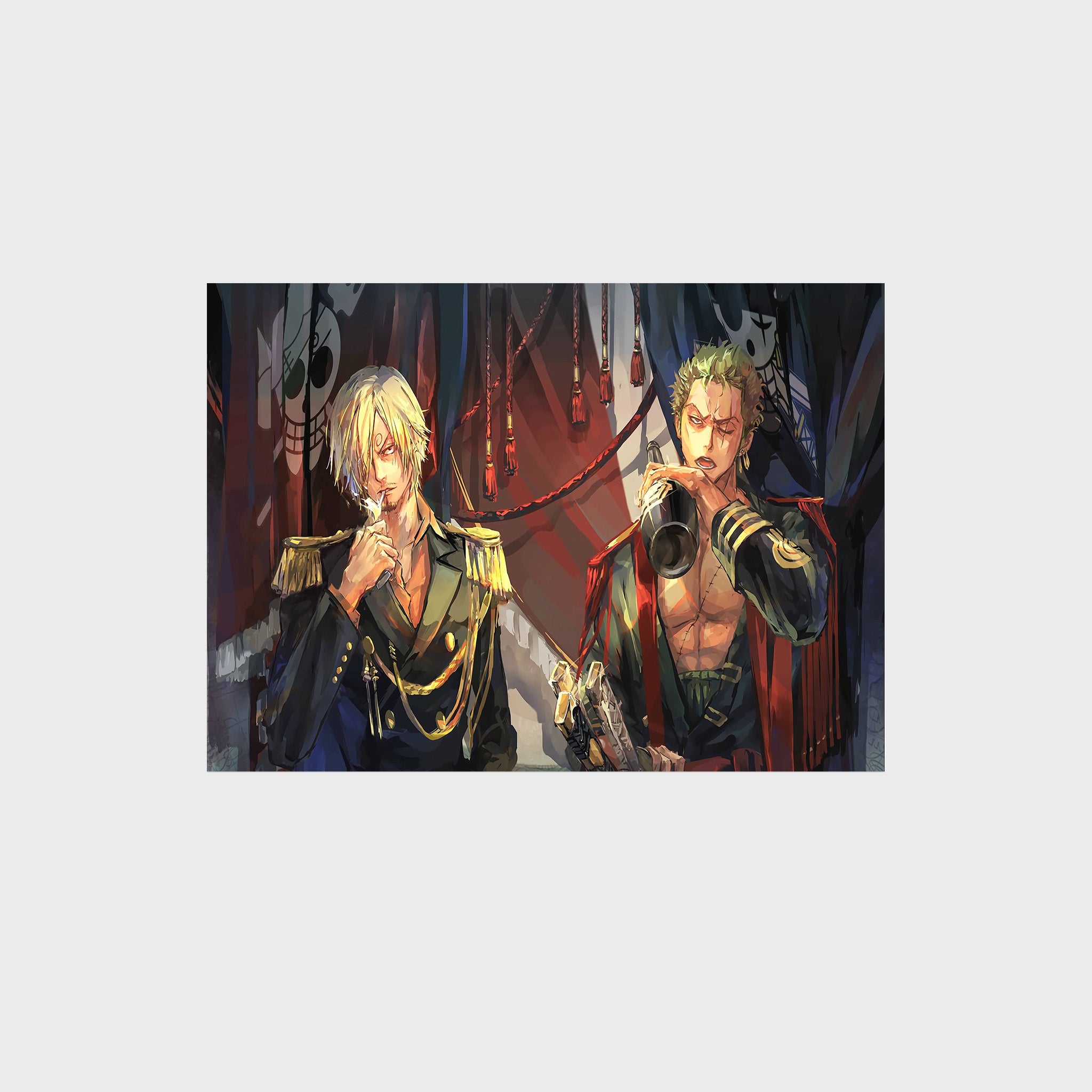 Zoro n Sanji Poster - Anime Poster – Dorm Dolphin